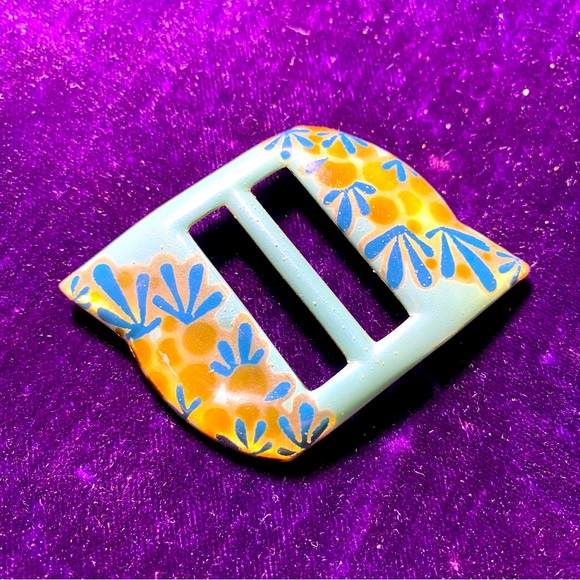 Accessories | Vintagevictorian Belt Buckle From Germany Floral Pattern ...